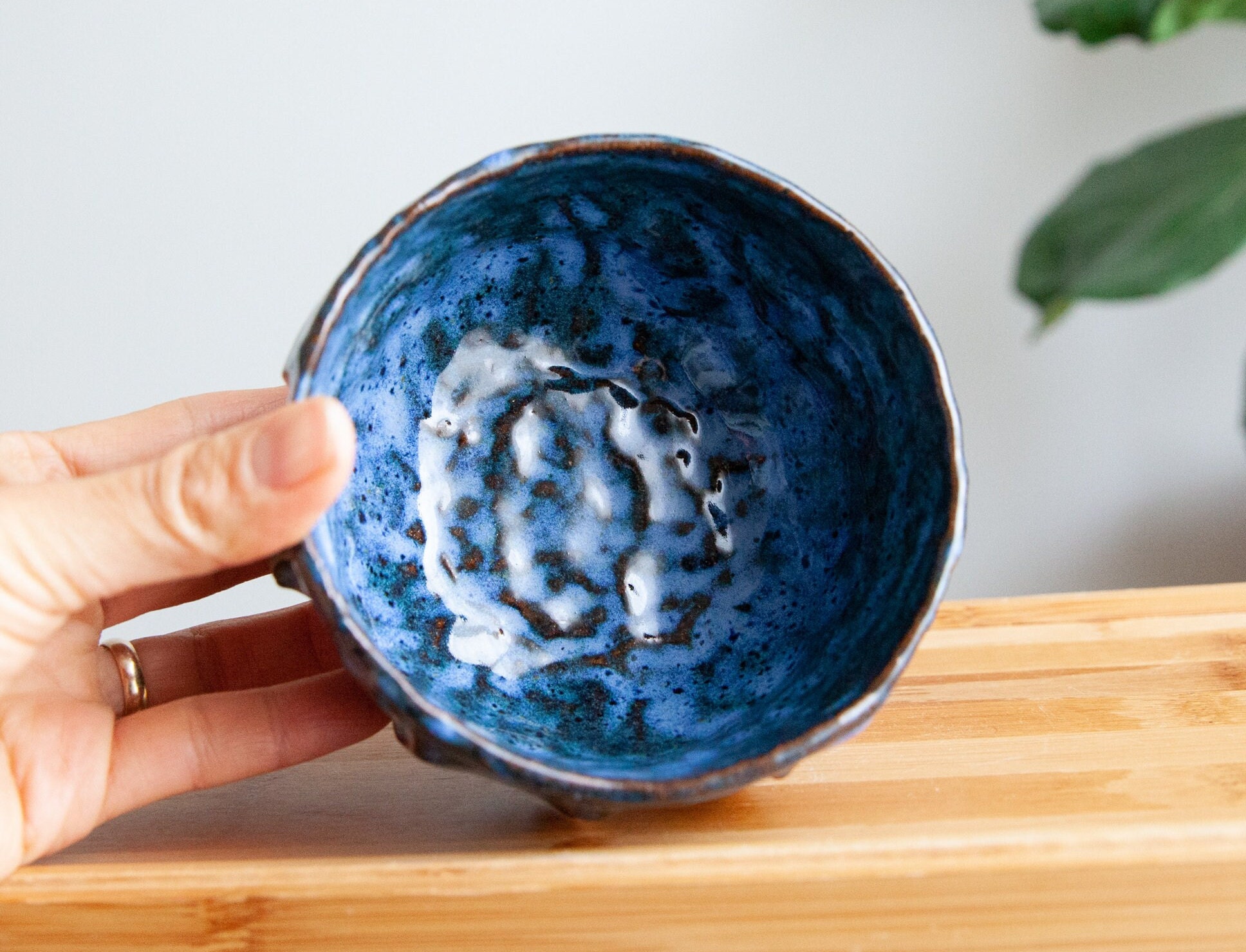 Kurinuki Chawan / Hand-built Ceramic Tea Matcha Chawan Mug / up to 12 ...