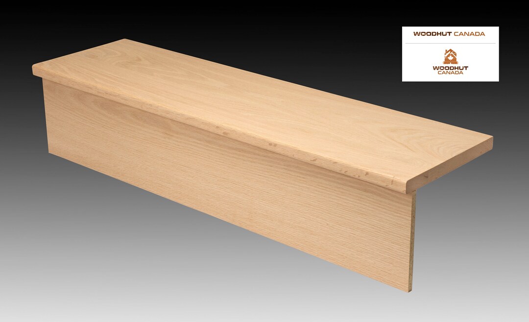 Stair Treads Red Oak Builder Grade With A Red Oak Riser Included combo ...