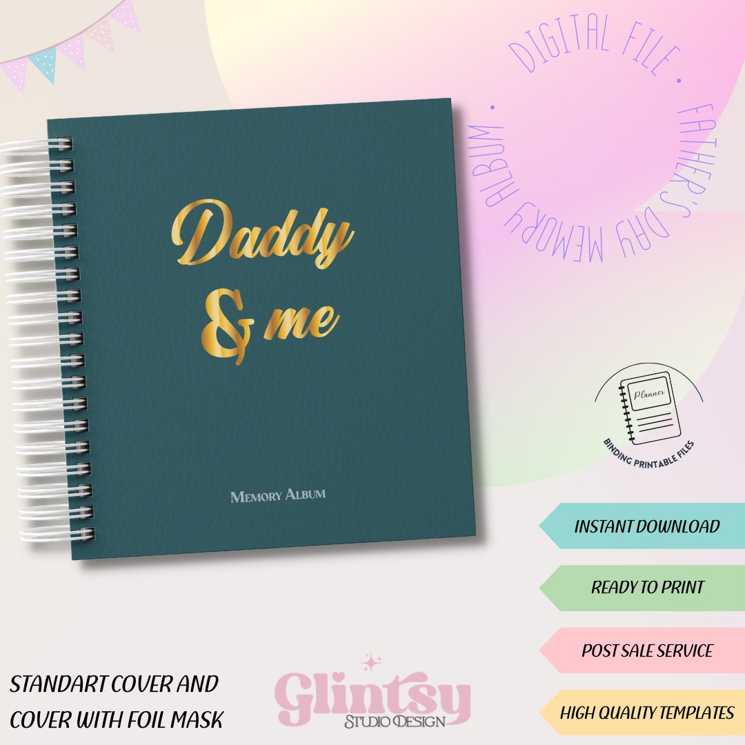 Printable Daddy Album, Digital Dad Memory Album, Fathers Day Gift Book ...
