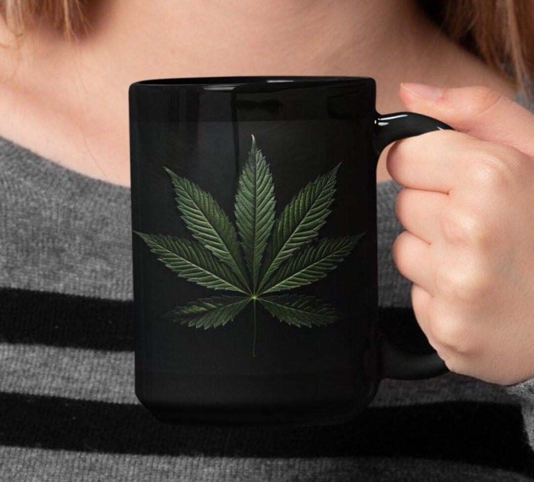 Cannabis Coffee Mug, Marijuana Mug, Black Coffeemug, Stoner Gift for Him, Cannabis Planner - Etsy