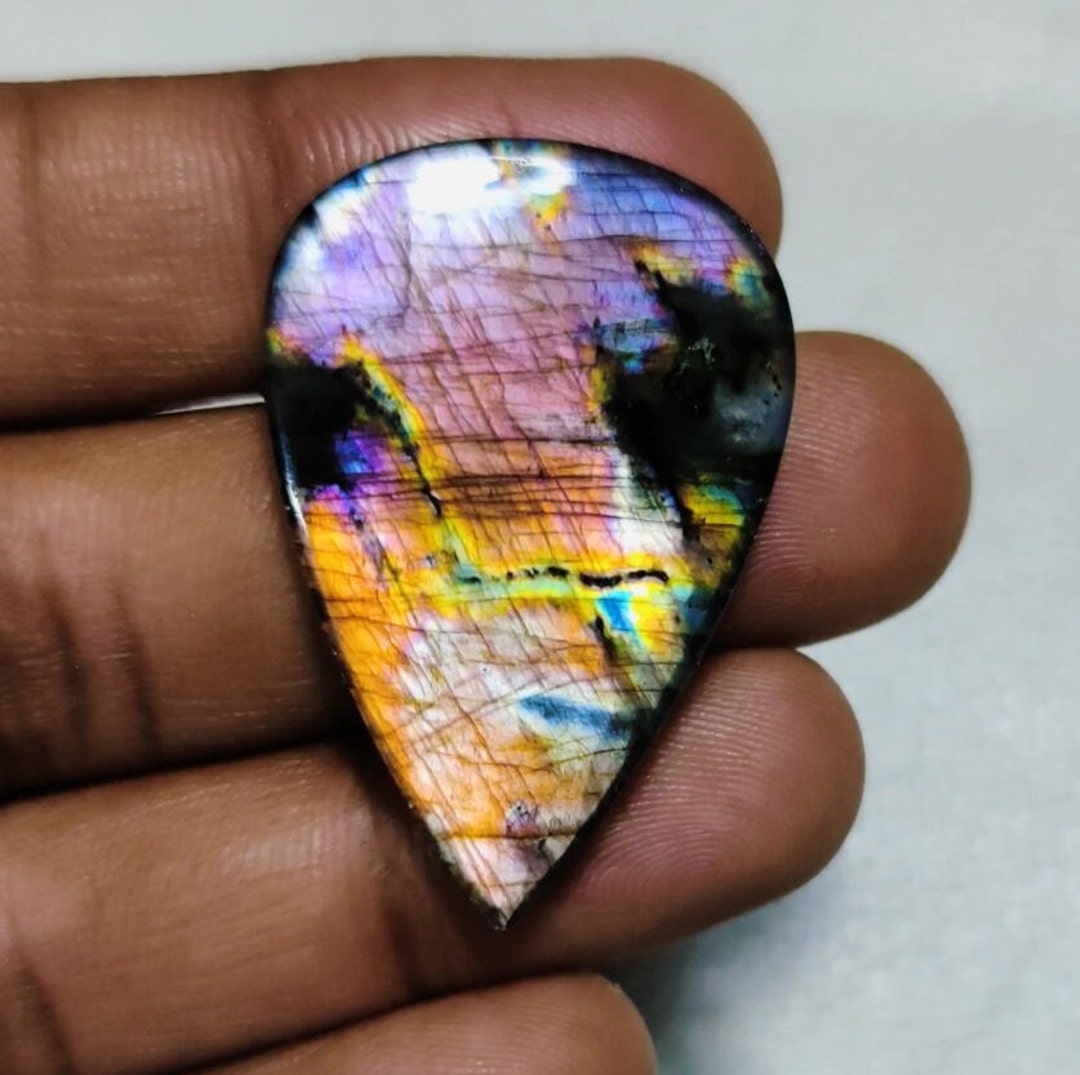 Very Gorgeous Quality Purple Spectrolite Labradorite Cabochon Size ...