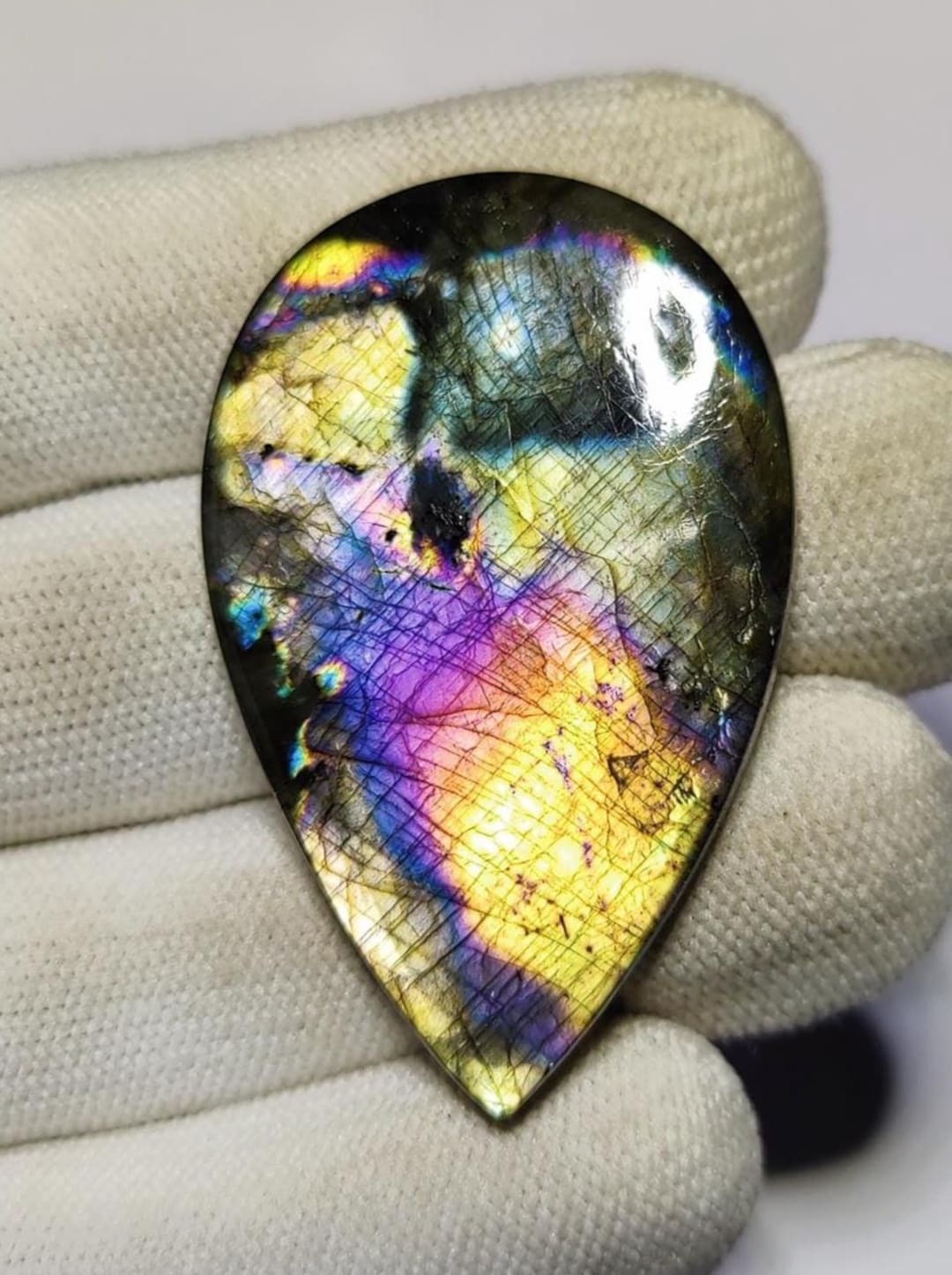 Labradorite Cabochon: Rainbow Flash Spectrolite Labradorite Gemstone ...