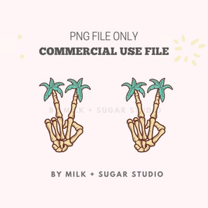 Skeleton Hands PNG Palm Tree Png Skeleton Palm Tree DIGITAL DOWNLOAD - Etsy