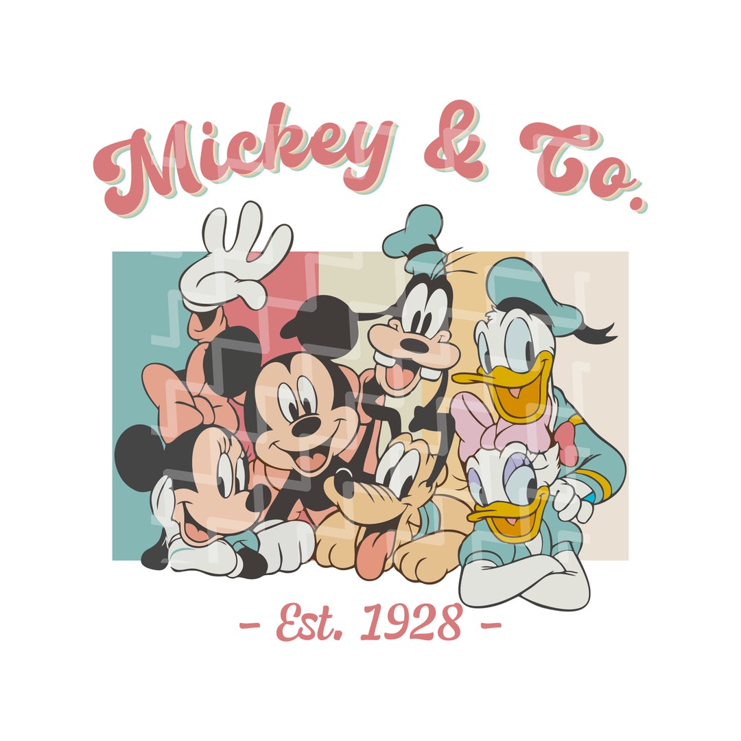 Vintage Mickey & Co PNG Mouse and Co Digital Download Mouse and Friends ...