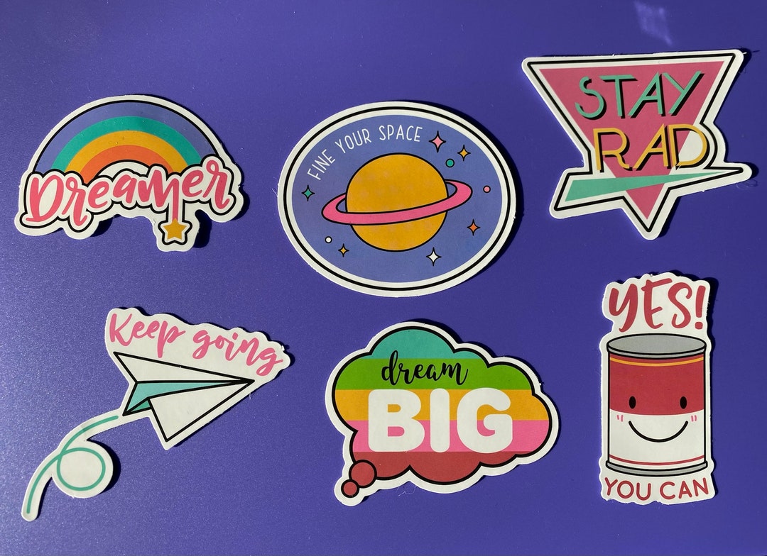 Multi Colour Sticker Pack 1 - Etsy