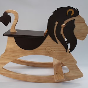Rocking Lion, Rocking Horse, Rocker, Wood, Wood Toy, Wood Rocker ...
