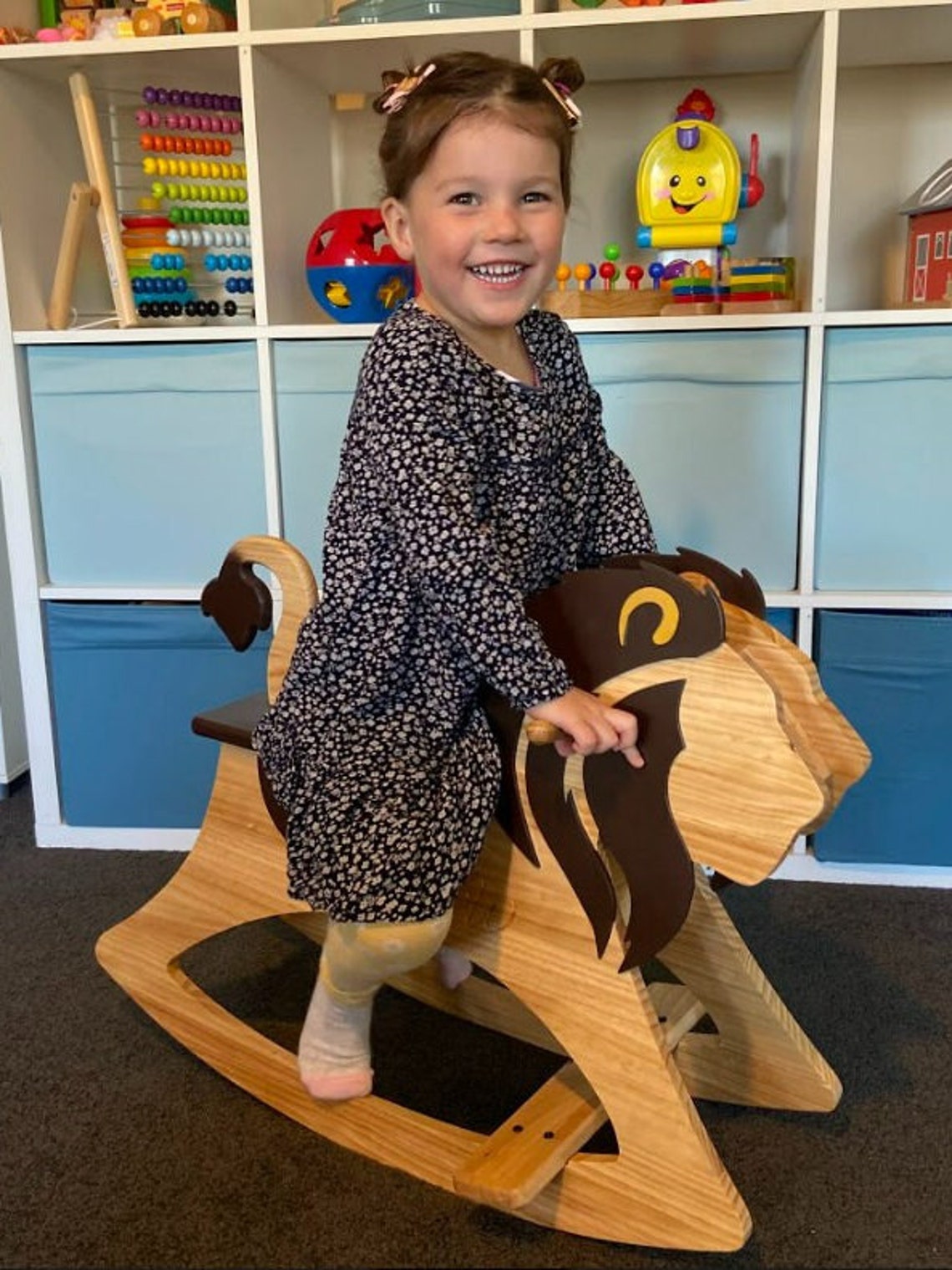 Rocking Lion, Rocking Horse, Rocker, Wood, Wood Toy, Wood Rocker ...