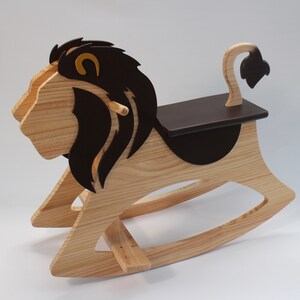 Rocking Lion, Rocking Horse, Rocker, Wood, Wood Toy, Wood Rocker ...