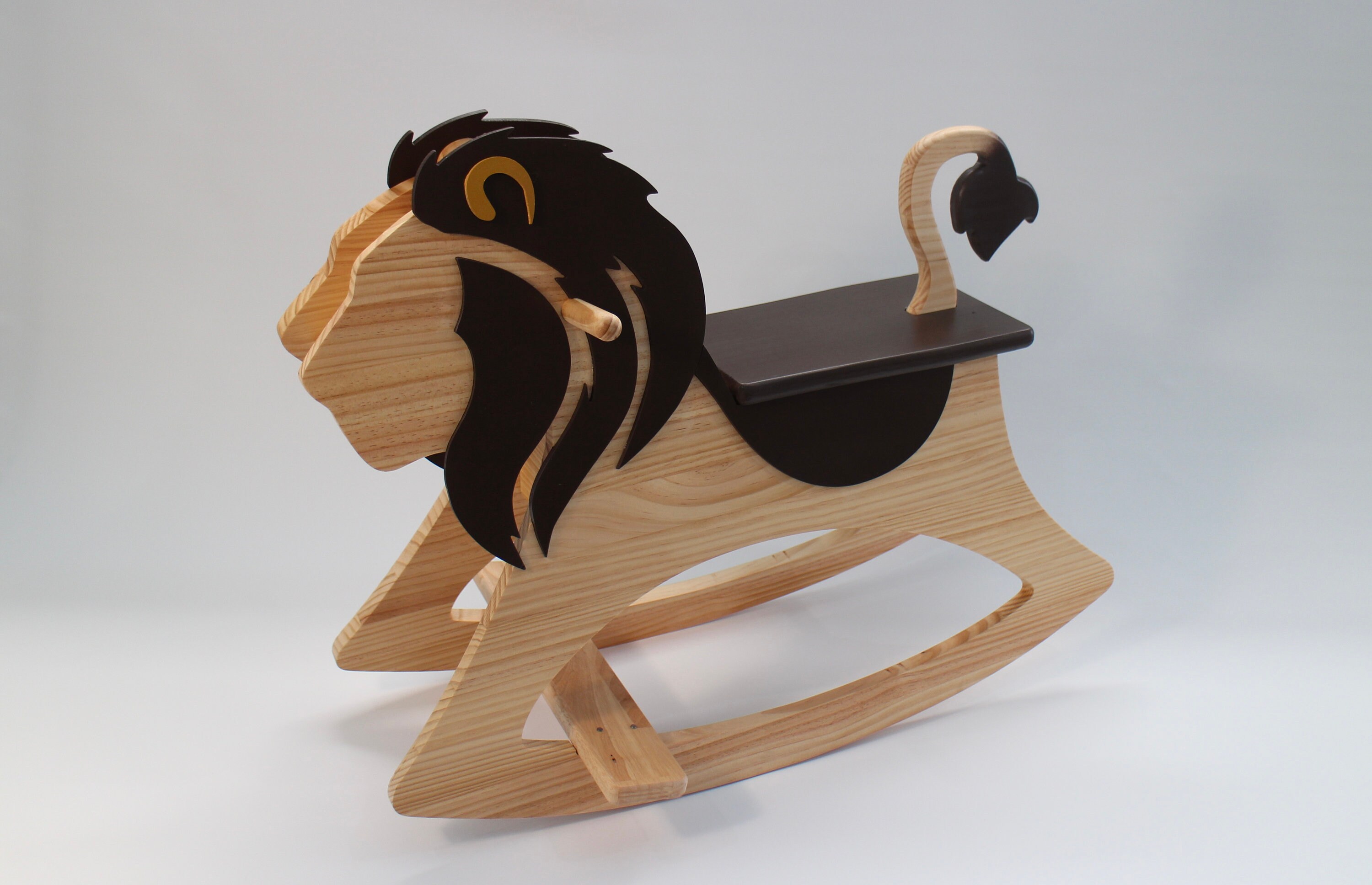 Rocking Lion, Rocking Horse, Rocker, Wood, Wood Toy, Wood Rocker ...