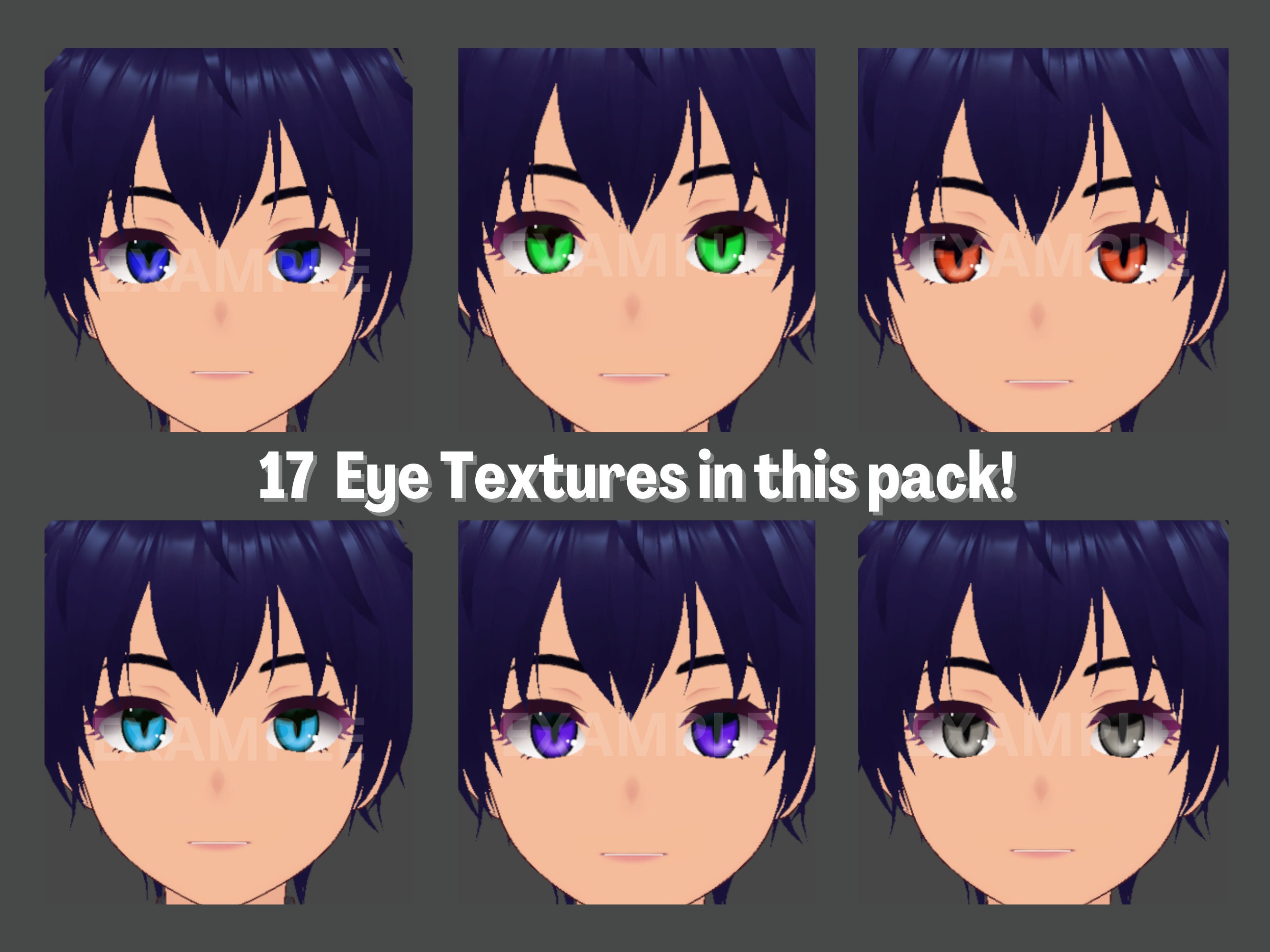 17 Pairs Vtuber Eye Textures for Vroid Studio Retro Anime - Etsy UK