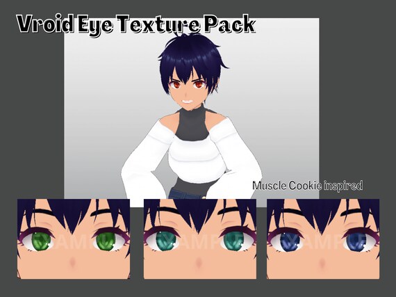 15 Vroid Eye Textures Muscle Boi Cookie Edition Colorful - Etsy Finland