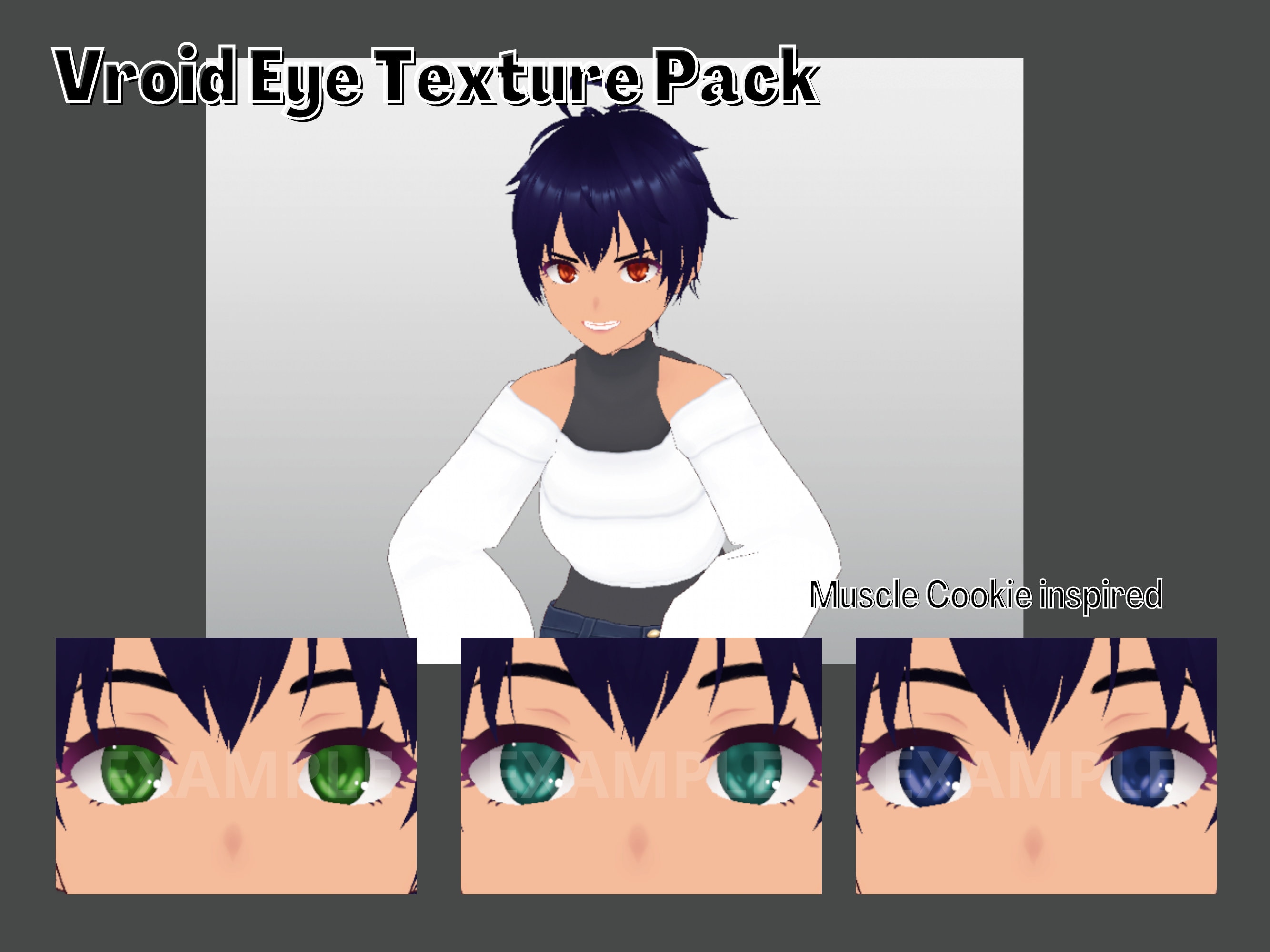 15 Vroid Eye Textures Muscle Boi Cookie Edition Colorful - Etsy Australia