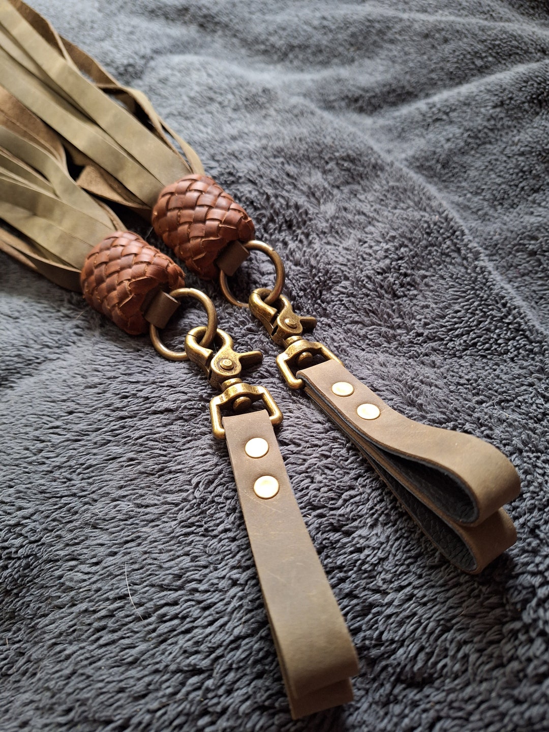 Dark Green, Rustic Finger Flogger Set - Etsy