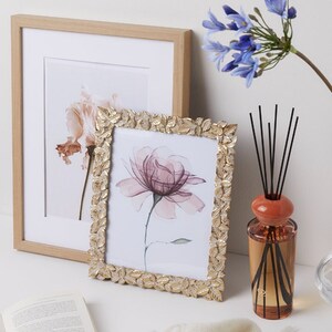 Gold Leaf Ornate Picture Frame, Picture Frame Victorian Decor ...