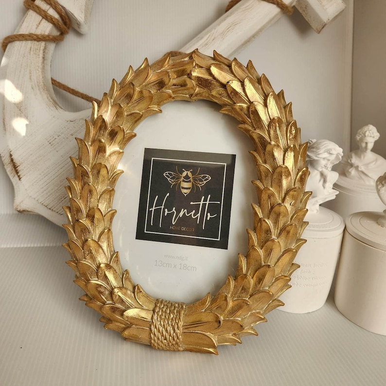 Gold Ornate Oval Picture Frames 5x7 for Table Top Display - Etsy