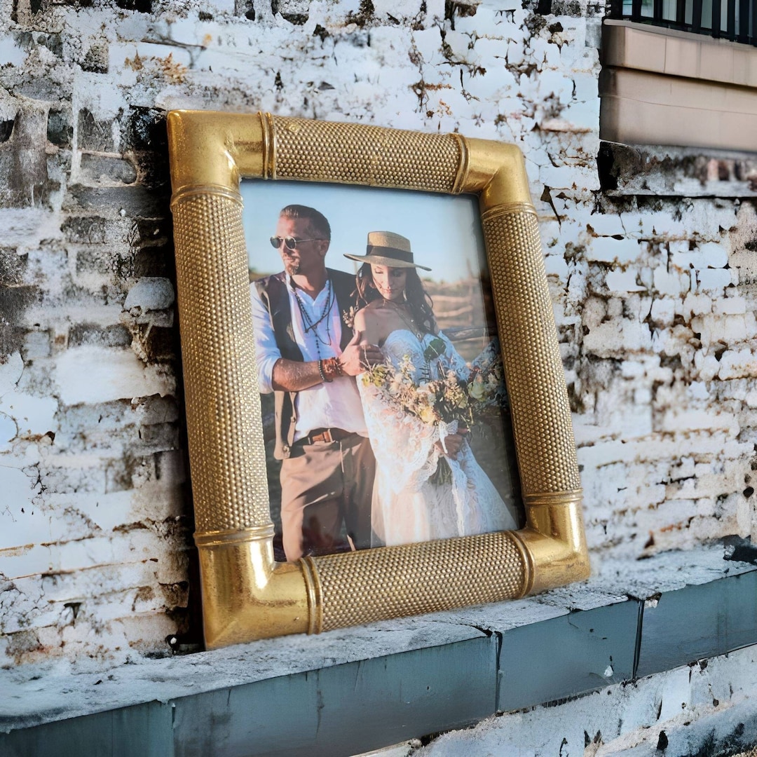 Rustic Picture Frame 5x7, Gold Ornate Frame, Antique Frame 5x7, Rustic Home Decor Vintage Photo ...