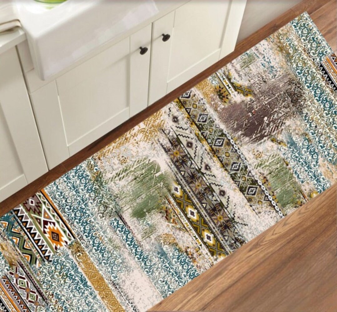 Non Slip Washable Kitchen Rug, Stain Resistant Runner Rug for Hallway ...
