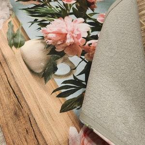 Pink Cottage Chic Rug, Bedroom Rug, Cotton Carpet, Kitchen Floor Runner ...