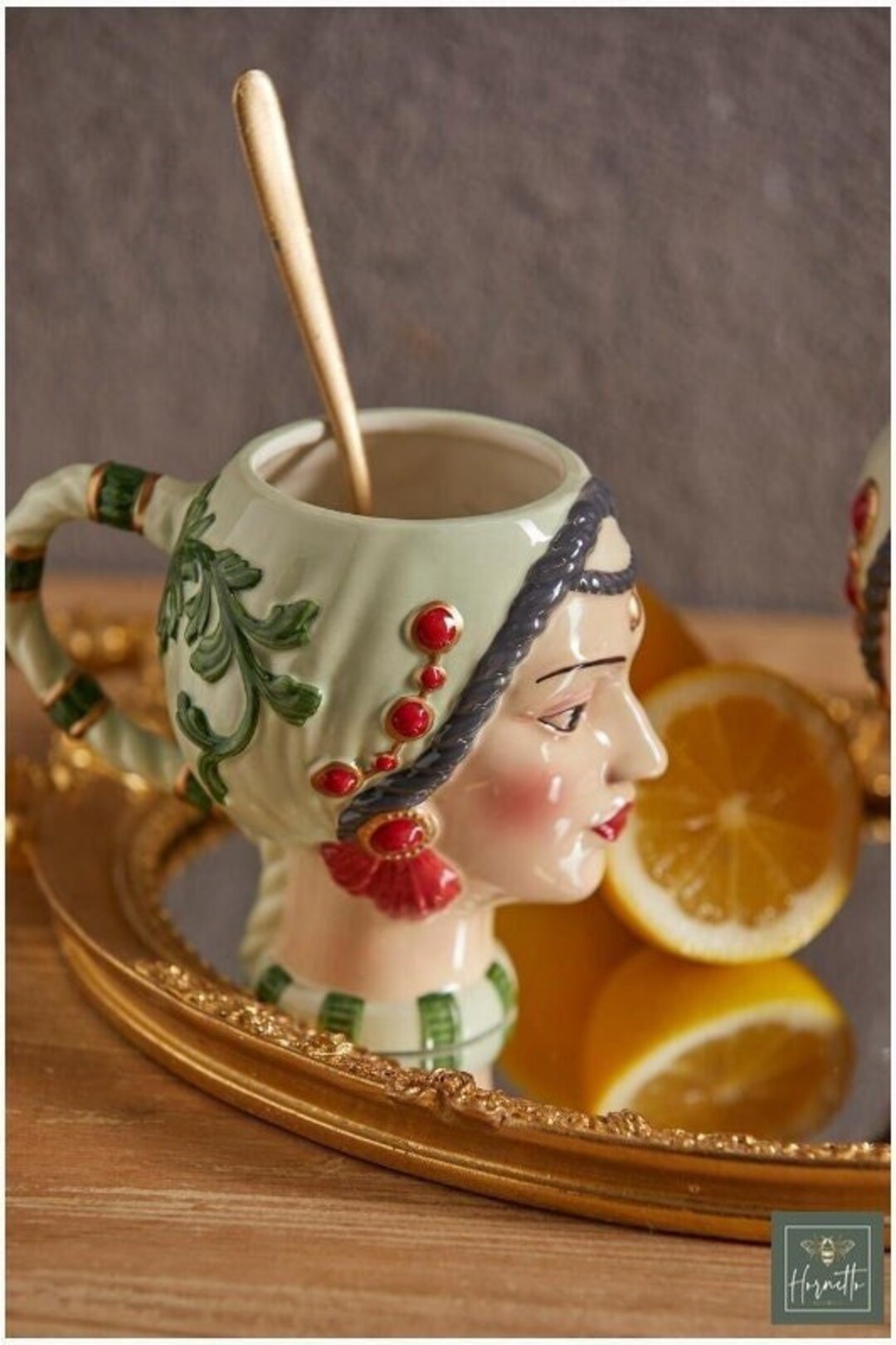 Sicilian Ceramic Mug With Gift Box, Sicilian Head Coffee Tea Cup ...