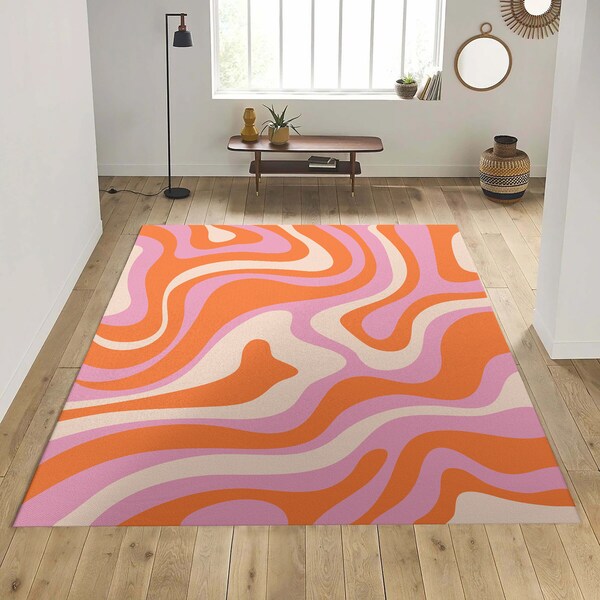 Pink Rug - Etsy UK