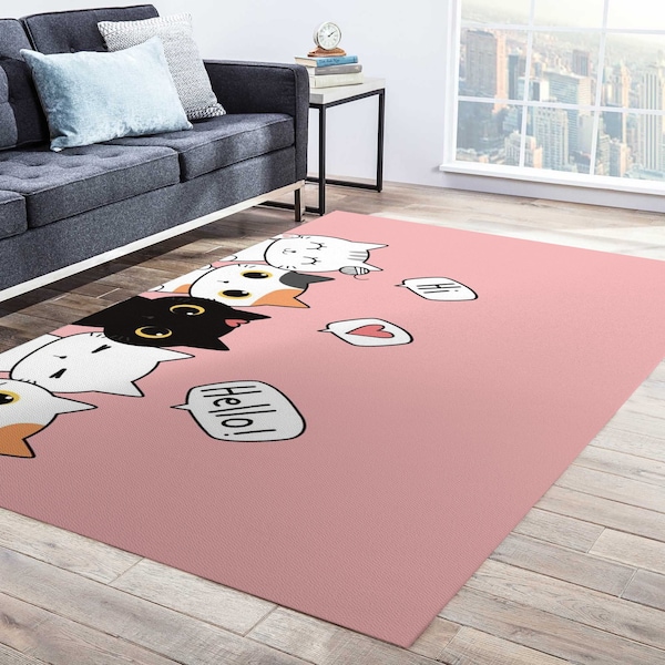 Pink Animal Rug - Etsy