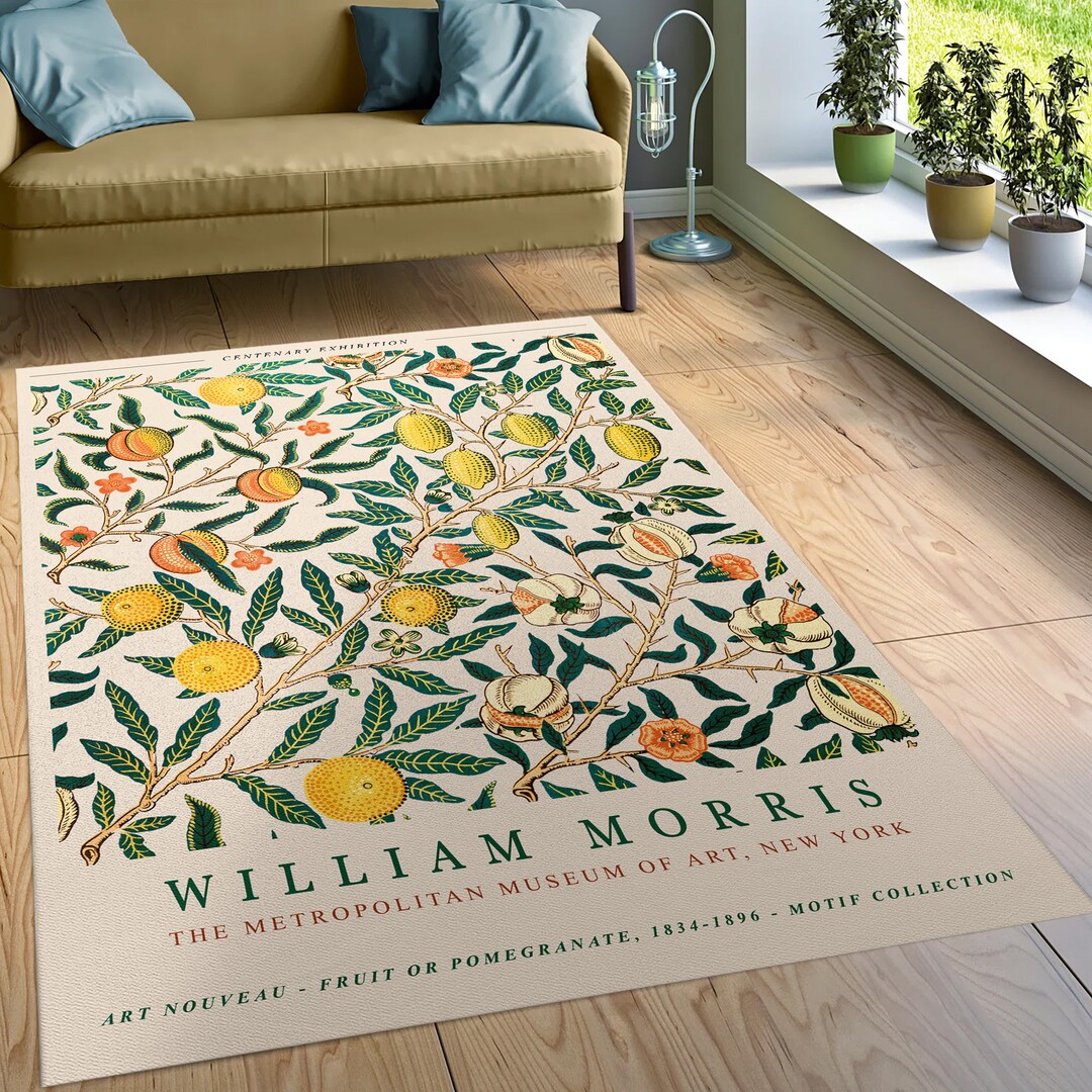 William Morris Rug William Morris Fruit or Pomegranate - Etsy