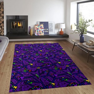 Cosmic Angels 80S Arcade Carpet, Nintendo Room Decor, Arcade Cabinet ...