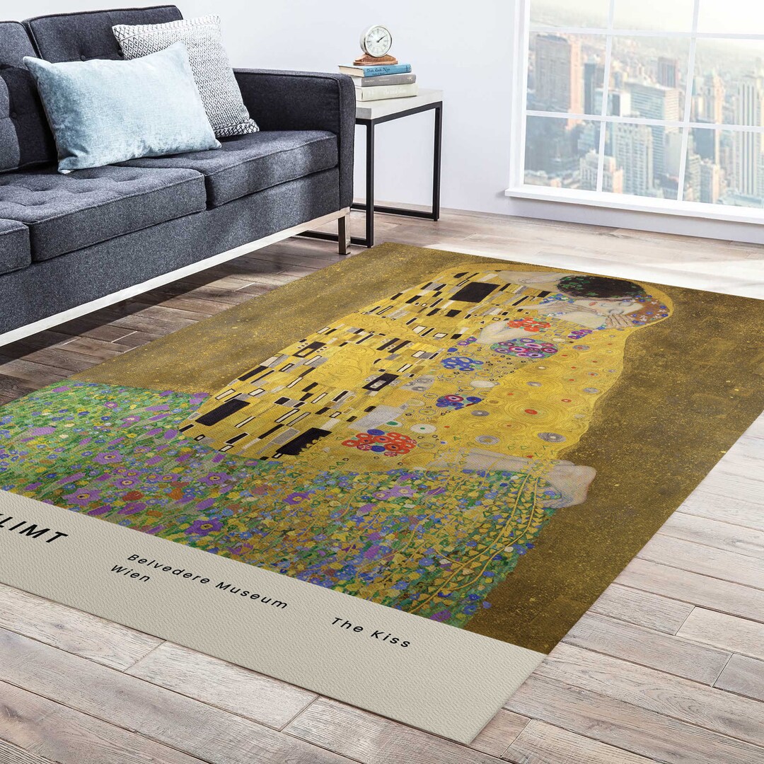 Gustav Klimt the Kiss Poster, Vintage Exhibition Poster Art Print ...