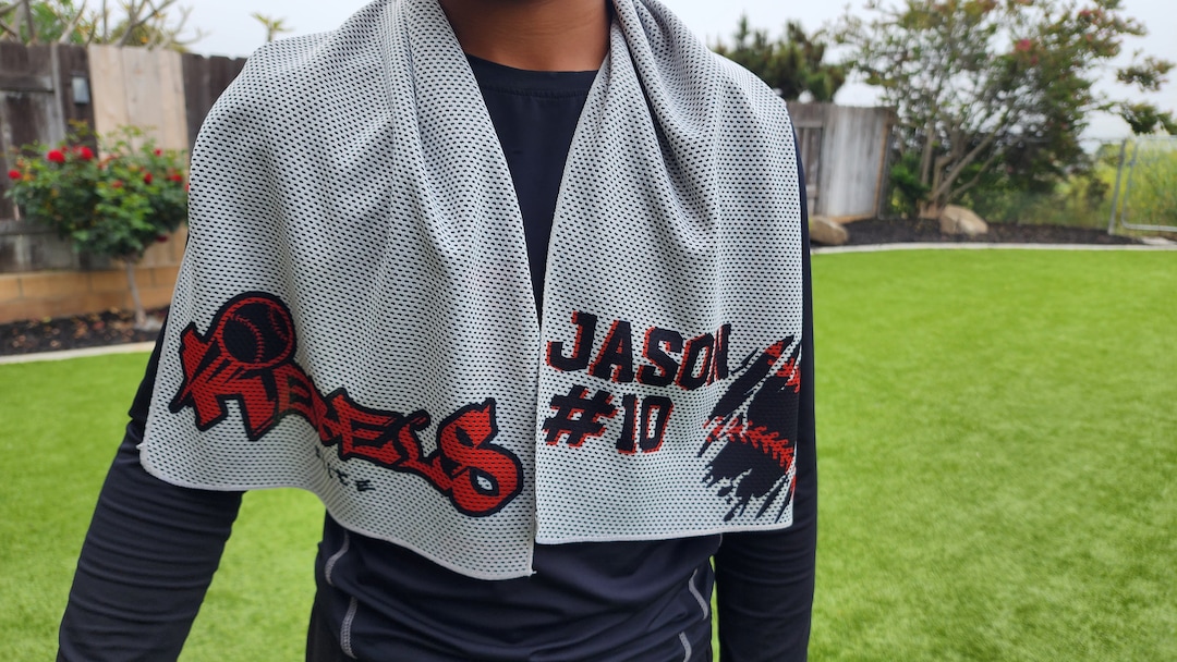 Personalized Cooling Sports Towel Baseball Team Custom Order Wet Rag ...