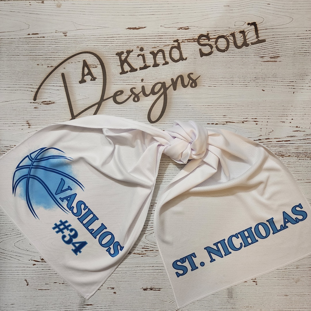 Personalized Basketball Cooling Sports Towel Custom Order High School ...