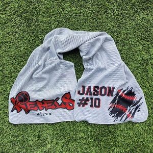 Personalized Cooling Sports Towel Baseball Team Custom Order Wet Rag ...