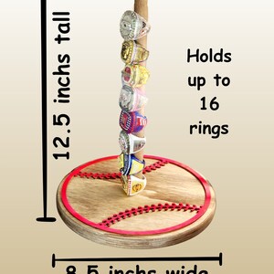 Personalized Baseball Ring Display Championship Ring Stand Sports ...
