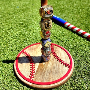 Personalized Baseball Ring Display Championship Ring Stand Sports ...