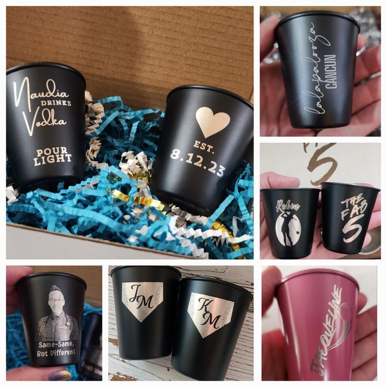 Bachelorette Custom Shot Glasses Bachelor Party Personalized Wedding ...