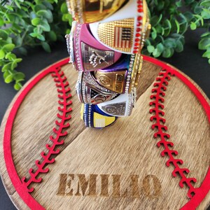 Personalized Baseball Ring Display Championship Ring Stand Sports ...