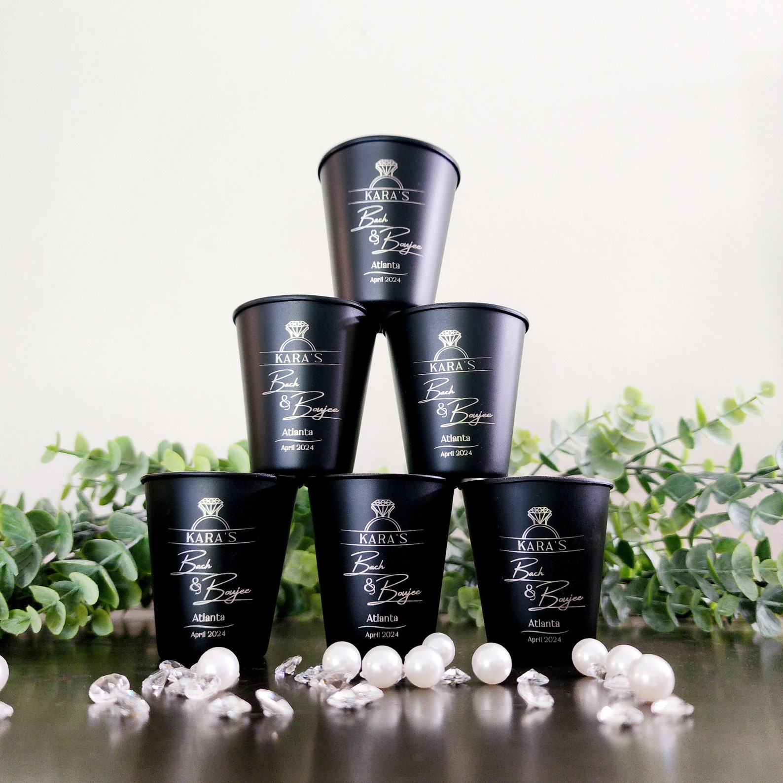 Bachelorette Custom Shot Glasses Bachelor Party Personalized Wedding ...