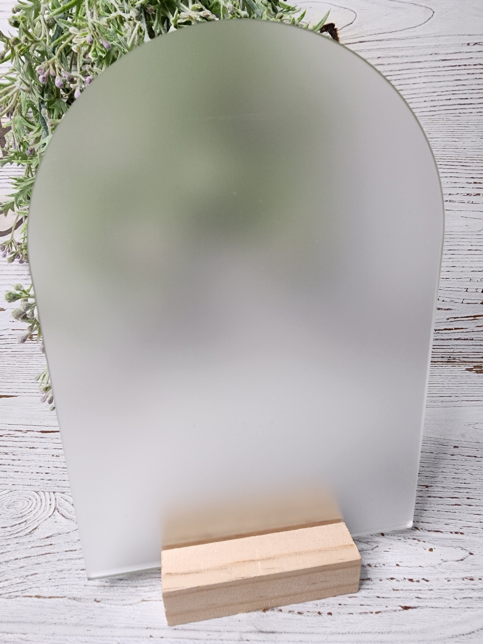 Acrylic Table Sign Wood Base Custom Text Small Business Sign Wedding ...