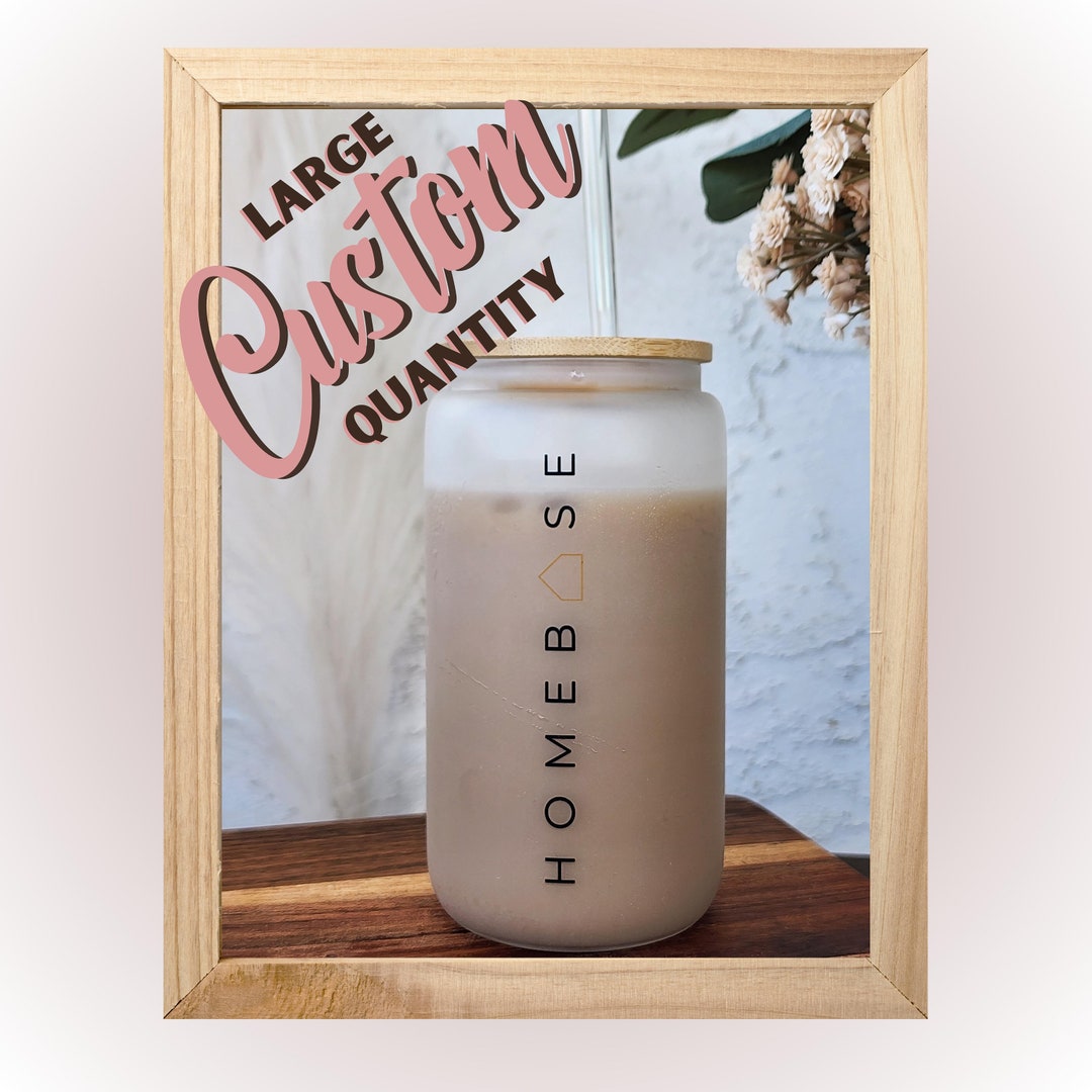 Personalized Glass Can Logo Sublimation Business Promotional Gift ...