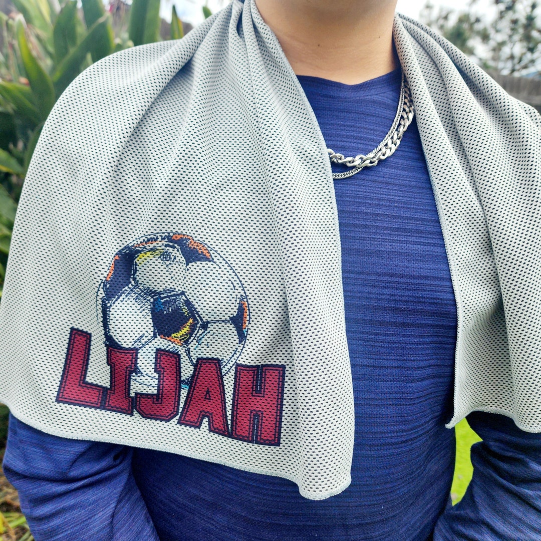 Custom Soccer Cooling Sports Towel Personalized Team Order Wet Rag Hot ...