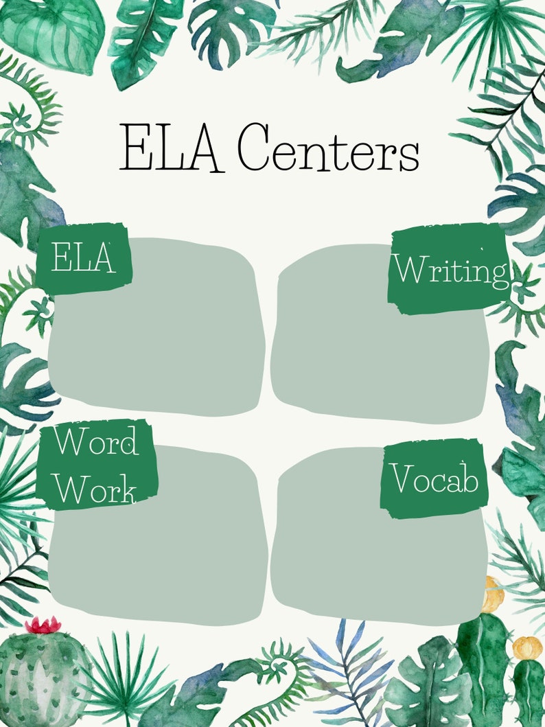 Classroom Centers and EQ Poster Bundle - Etsy