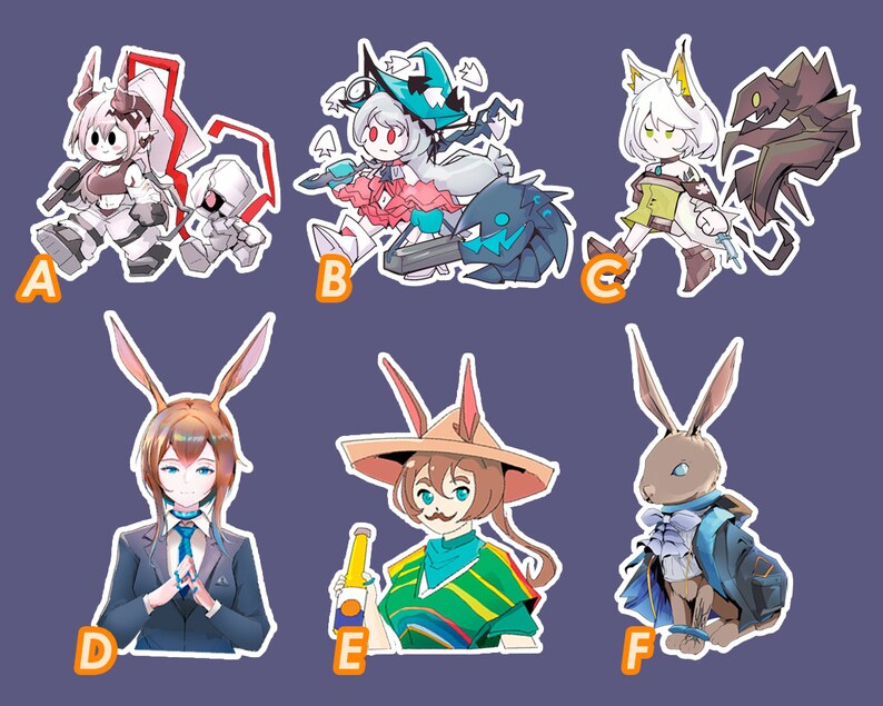 Arknights Sticker Collection by R0d_mp - Etsy