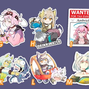 Arknights Sticker Collection by R0d_mp - Etsy