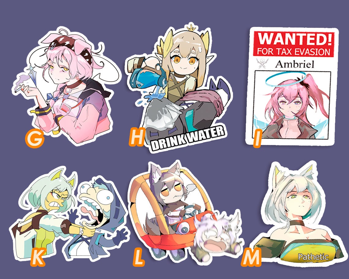 Arknights Sticker Collection by R0d_mp - Etsy