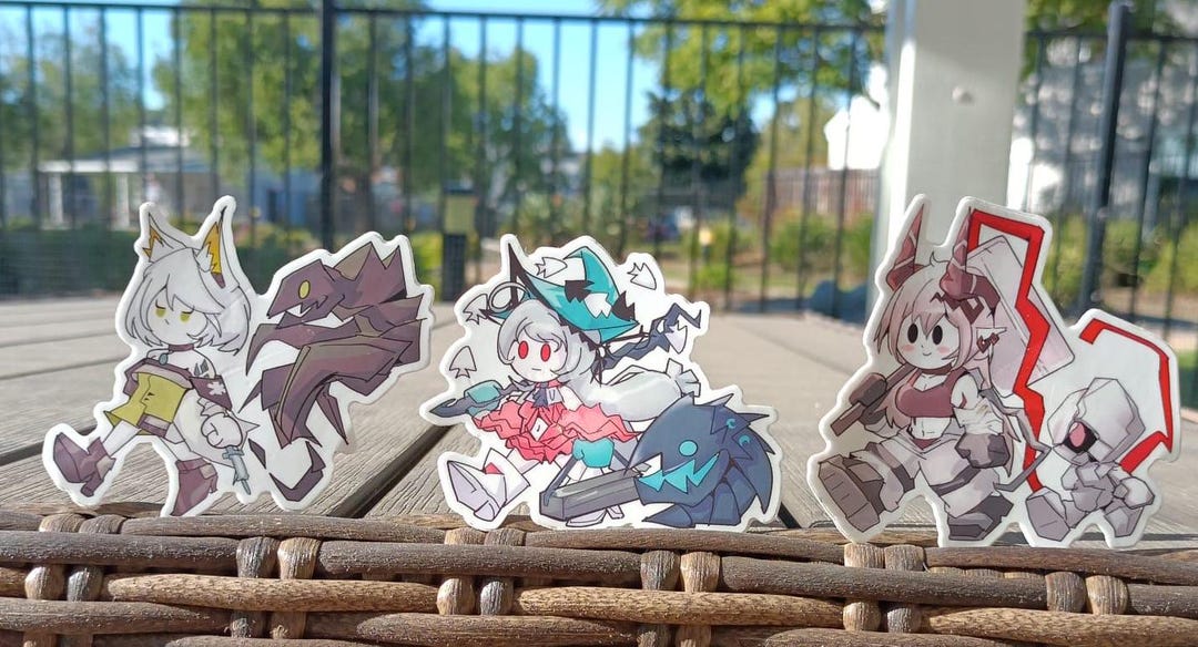 Kal'tsit Mudrock Skadi | Arknights X Paper M*rio Style Sticker - Etsy