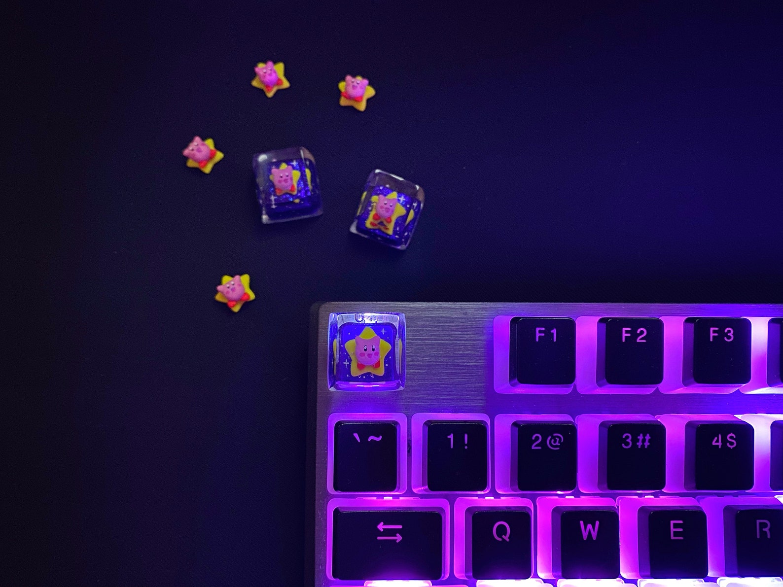 Cute Kirby Resin Keycap Artisan Handmade OEM Profile for - Etsy
