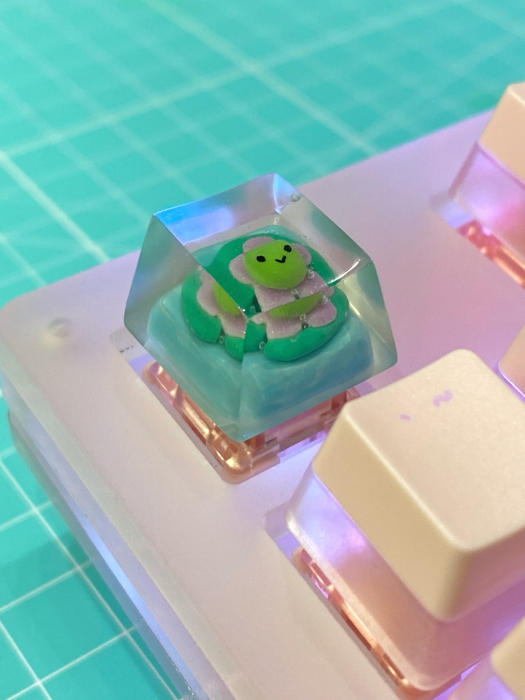 Cute Frog Resin Keycap Artisan Handmade OEM Profile for - Etsy