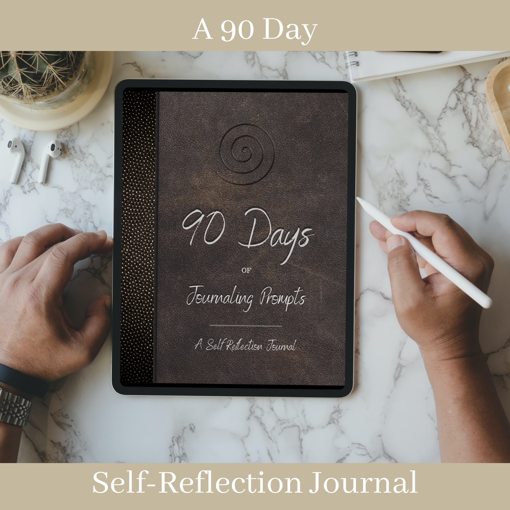 A Digital 90 Day Self Reflection Journal With Writing Prompts for Each ...