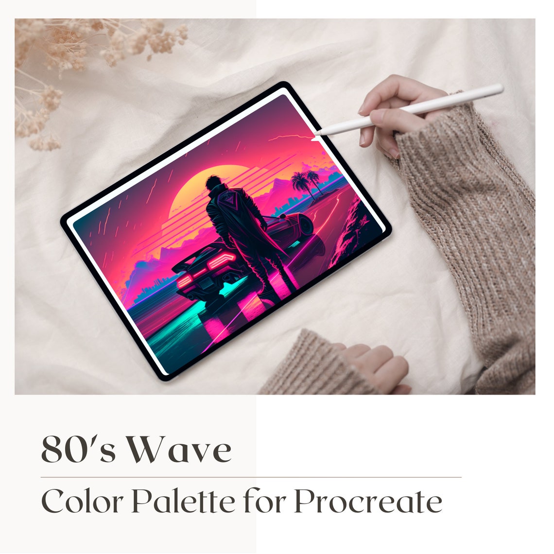 PROCREATE Color Palette 80's WAVE | 30 Color Swatches | Instant ...