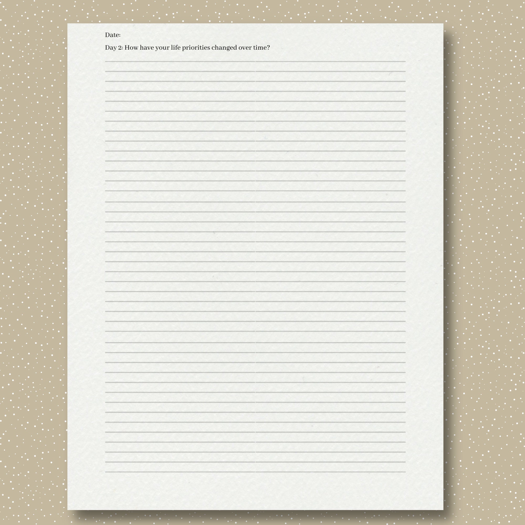 A Digital 90 Day Self Reflection Journal With Writing Prompts for Each ...