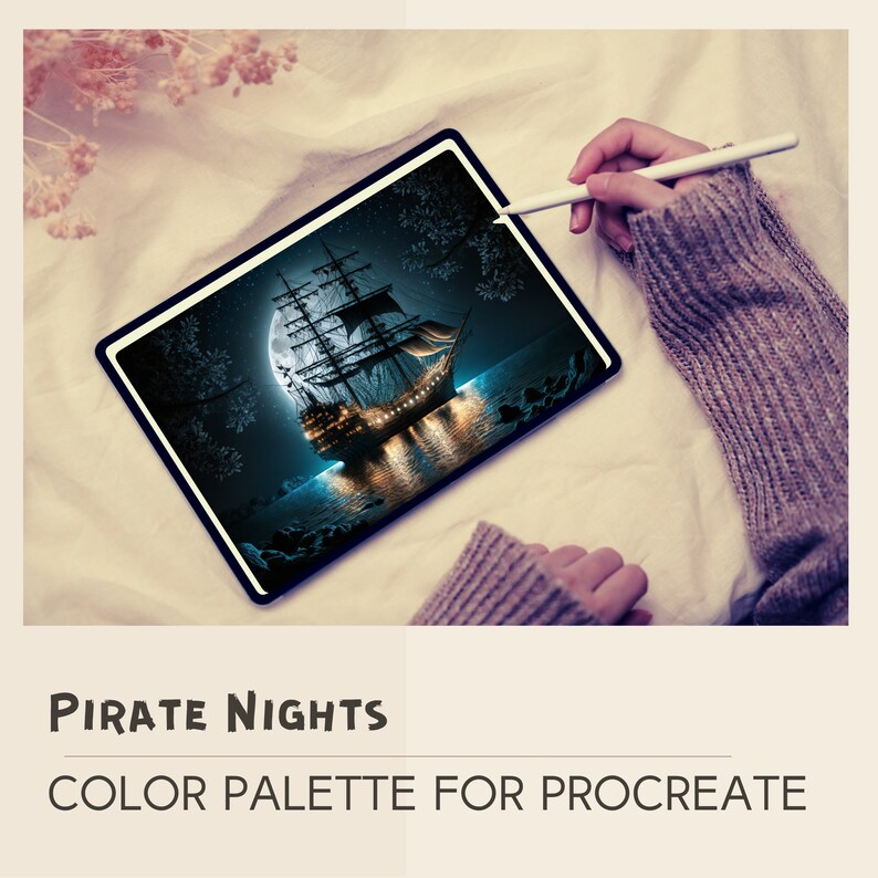 PROCREATE Color Palette PIRATE NIGHTS | 30 Color Swatches | Instant ...